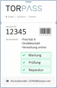 TORPASS – INDUSTRIETORSERVICE